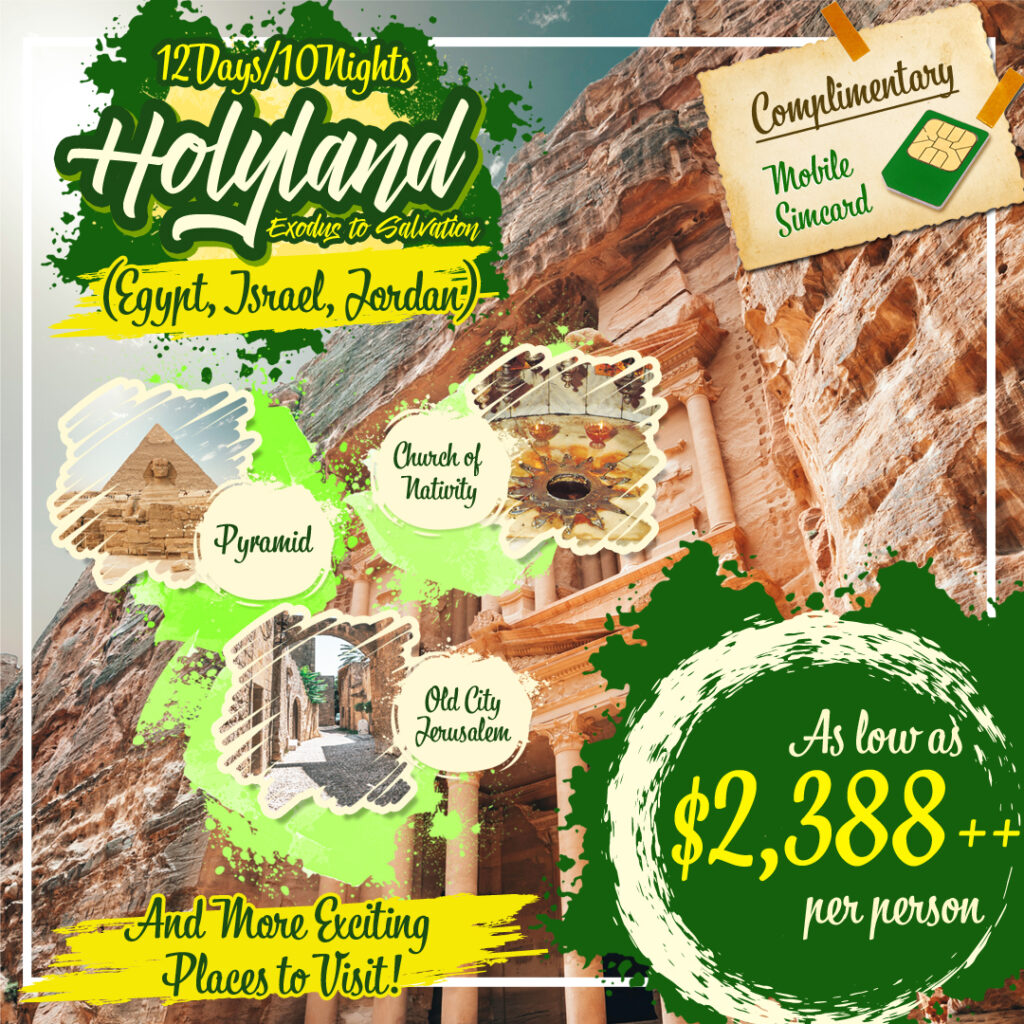 Holy Land : Exodus to Salvation – SH Travel Corporation